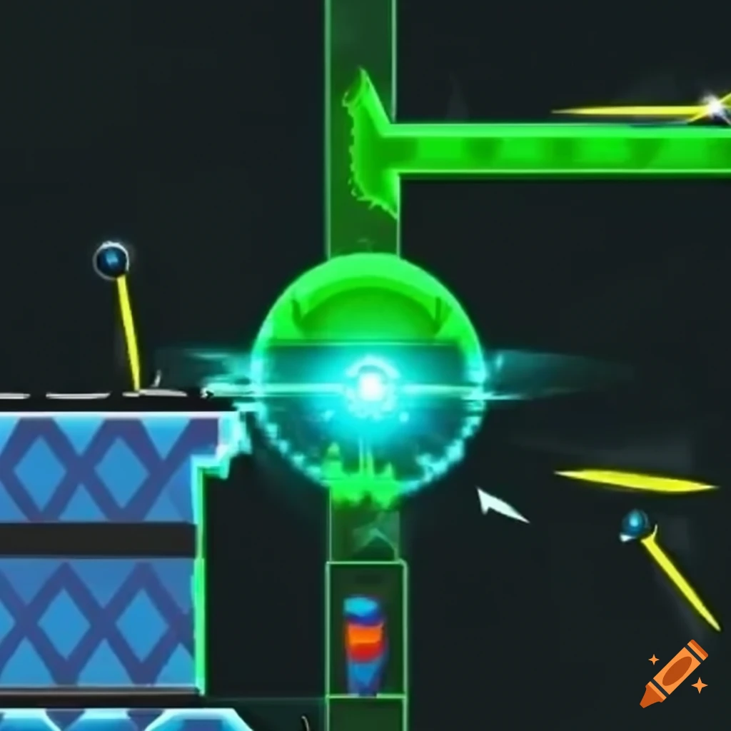 Geometry dash level on Craiyon