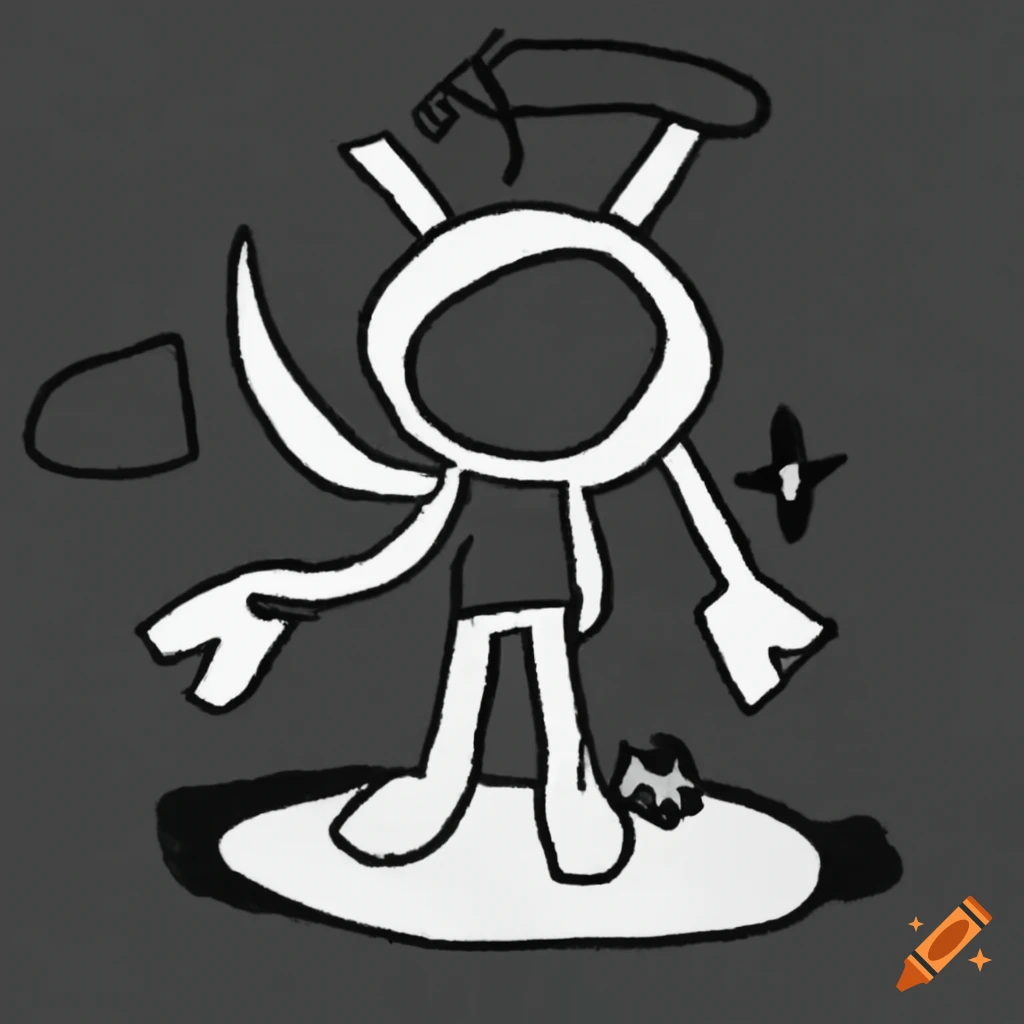 Vibri from the playstation game vib-ribbon on Craiyon