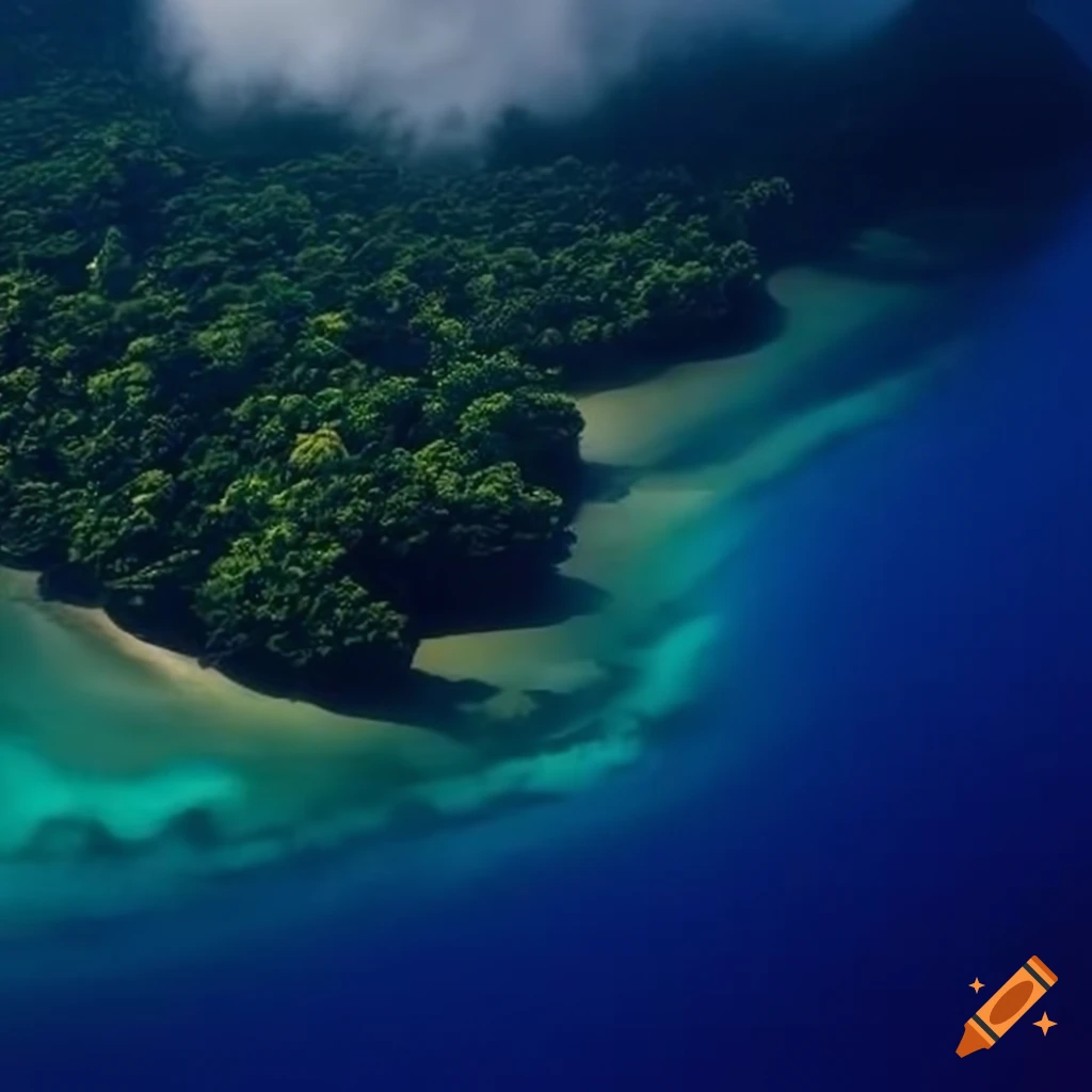 View of nendo, solomon islands on Craiyon