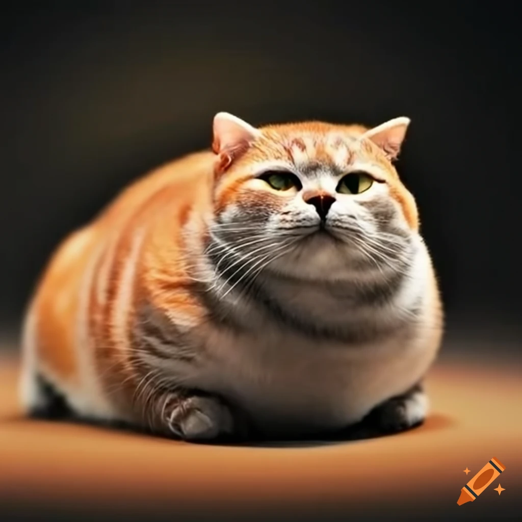 Chubby cat on Craiyon
