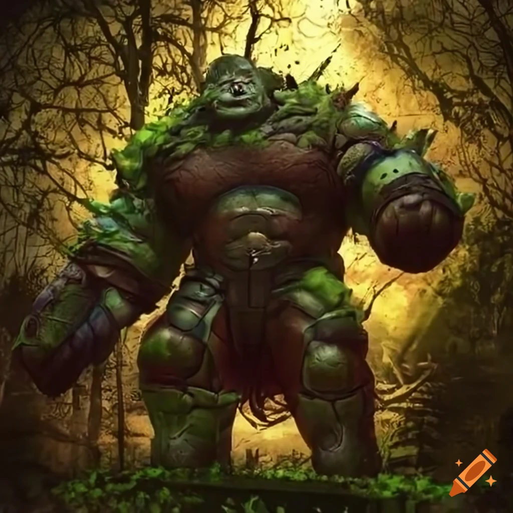 Overgrown warforged juggernaut standing at 7 feet tall and 450 pounds ...