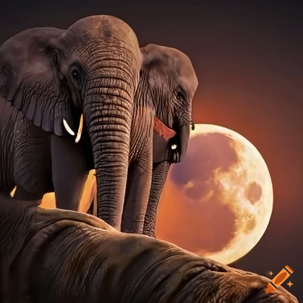 Comparison of the mass of a mole of elephants to the mass of the moon ...