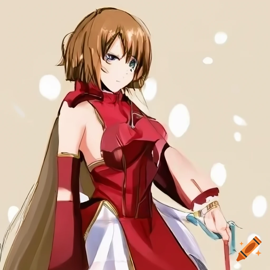 Anime style female saint martin of tours in full view on Craiyon