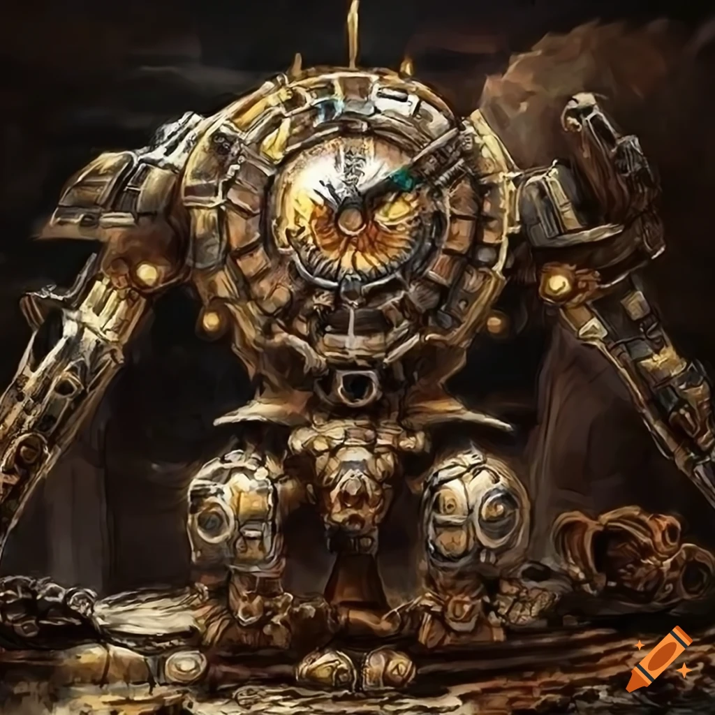 Intricate watch mechanics mecha by james gurney on Craiyon