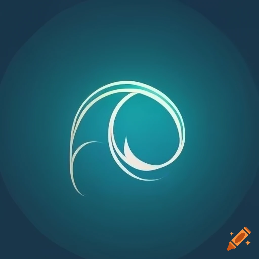 Logo for waves branching out on Craiyon