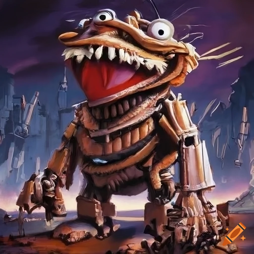 Practical mecha muppets by james gurney on Craiyon