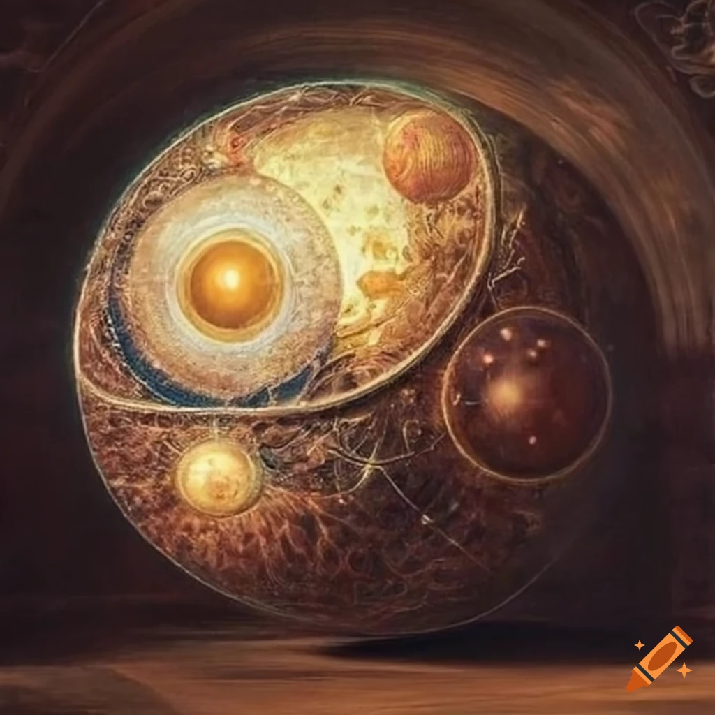 Intricate celestial spheres in a masterpiece by Leonardo da Vinci on ...