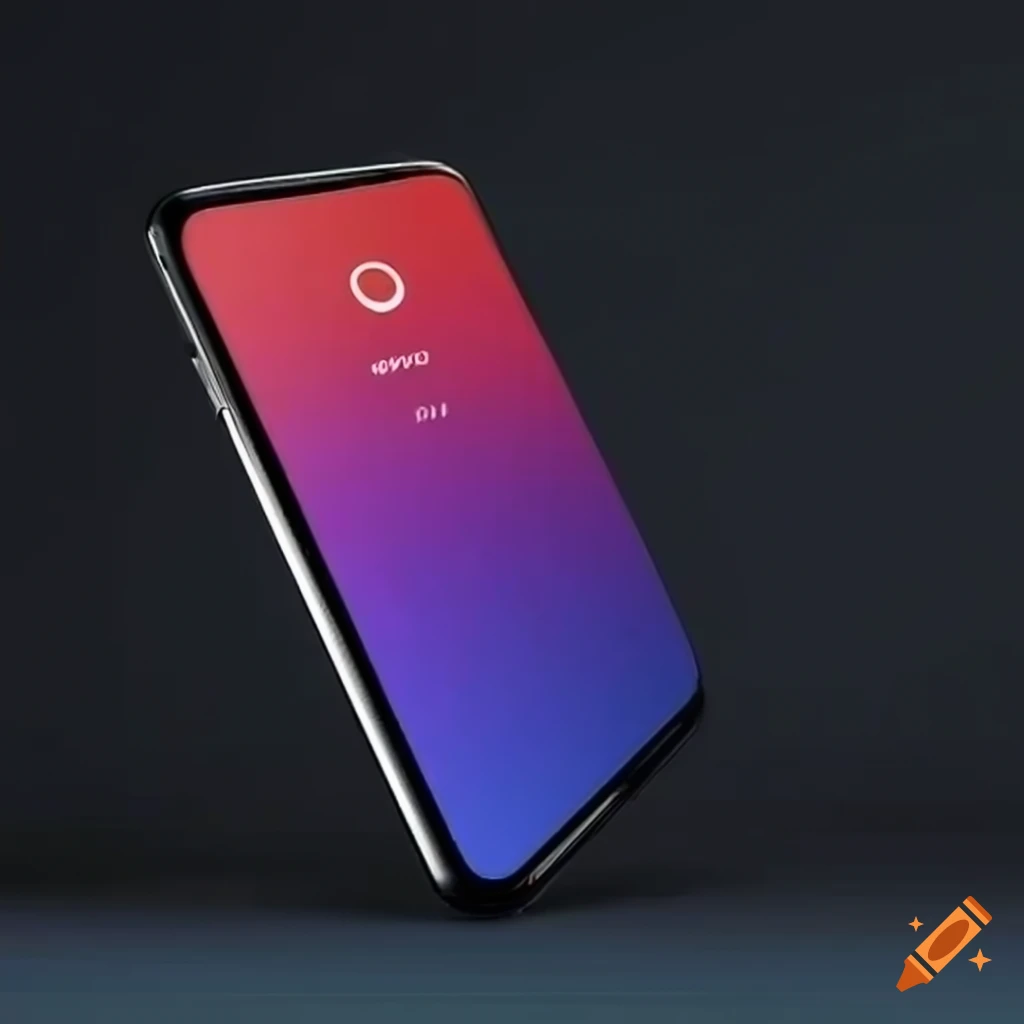 Sleek and stylish smartphone with an infinite screen on Craiyon