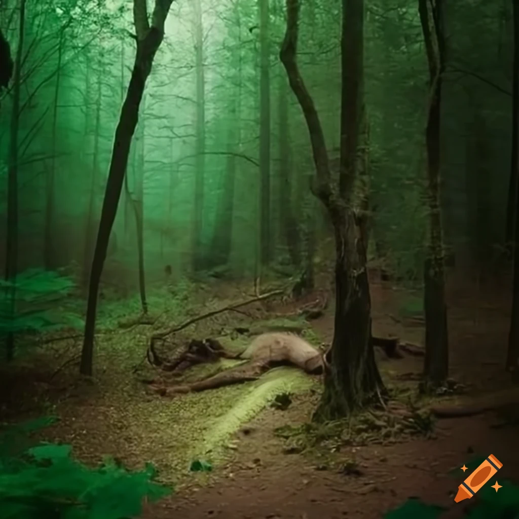 Forest landscape on Craiyon