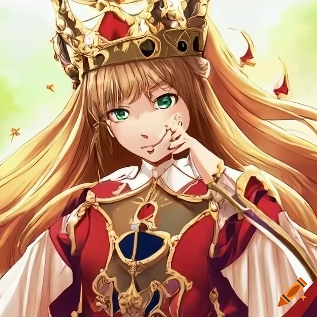 Royal female saint martin of tours depicted in anime style on Craiyon