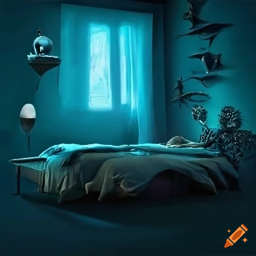 Surrealism bedroom on Craiyon
