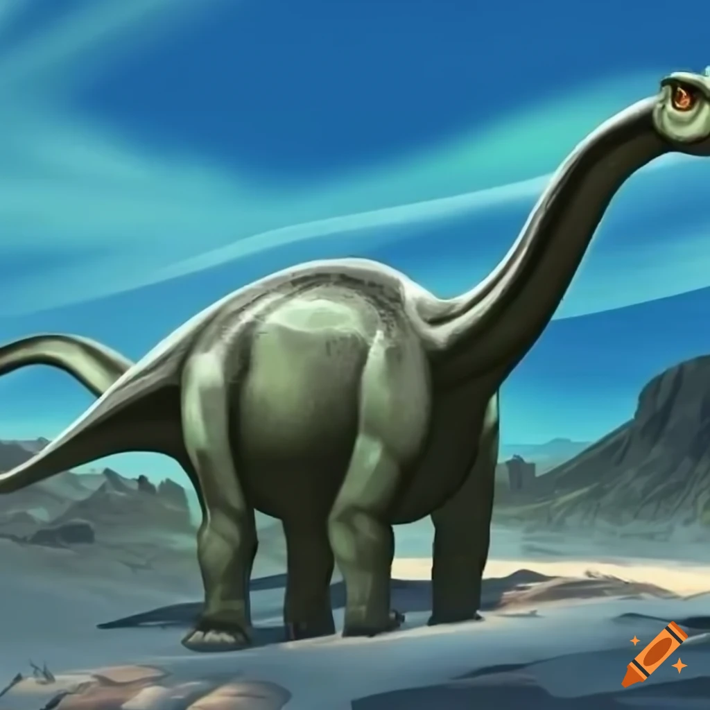 Brontosaurus dinosaur on Craiyon