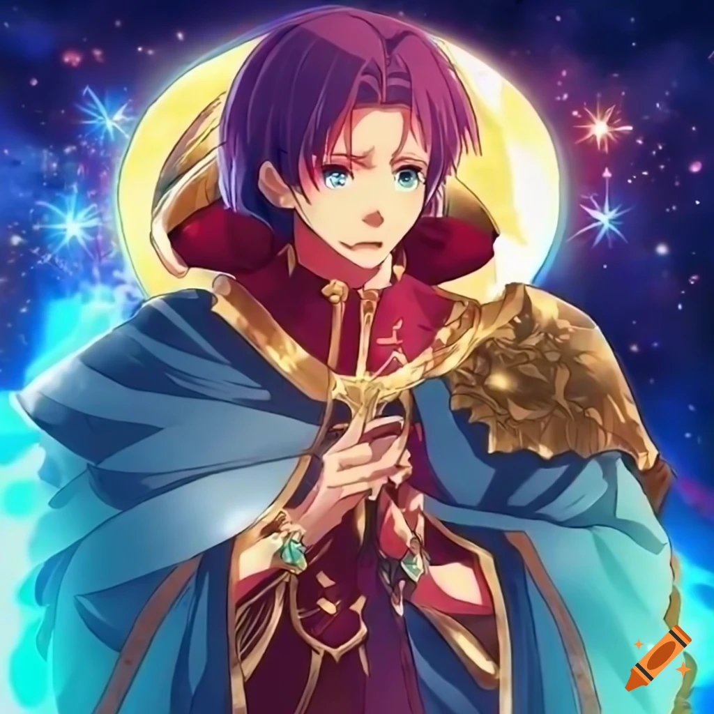 Saint martin of tours with celestial aura and divine protection in ...