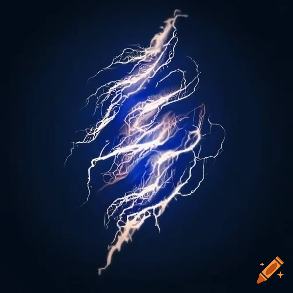 Crest with lightning bolts and runner silhouette on Craiyon