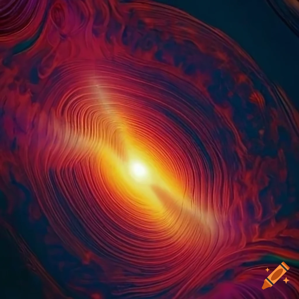 Abstract representation of radiance on Craiyon