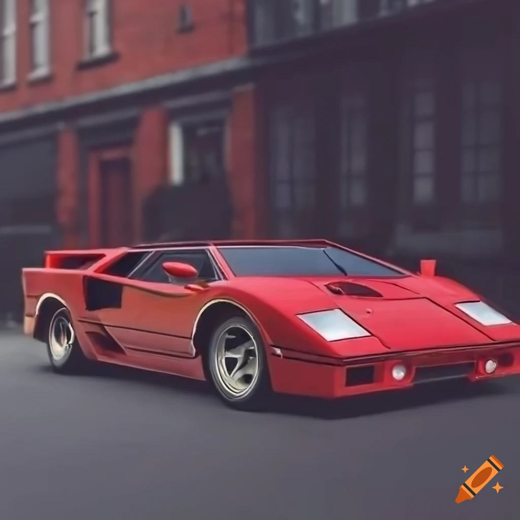 Combination of Lamborghini Countach and Ferrari F40, photorealistic 4k ...