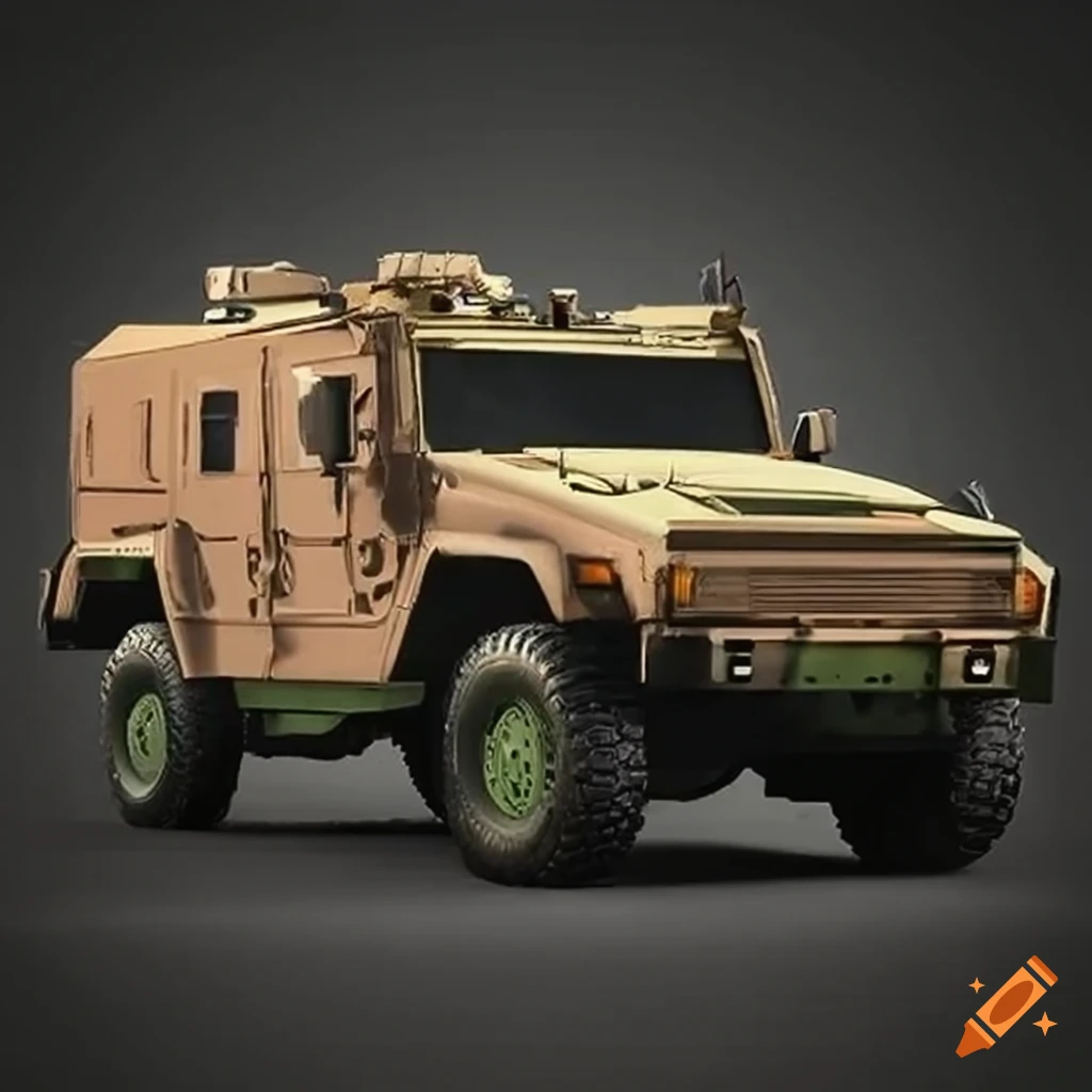 Military SUV designed for extreme weather conditions on Craiyon