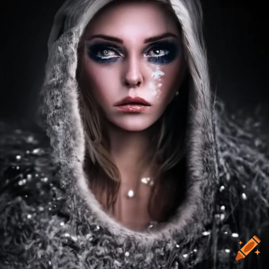 Cold woman on Craiyon