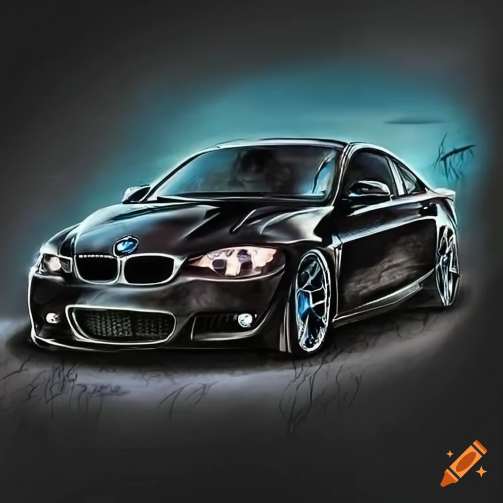 Beautiful black bmw e92 for wallpaper on Craiyon