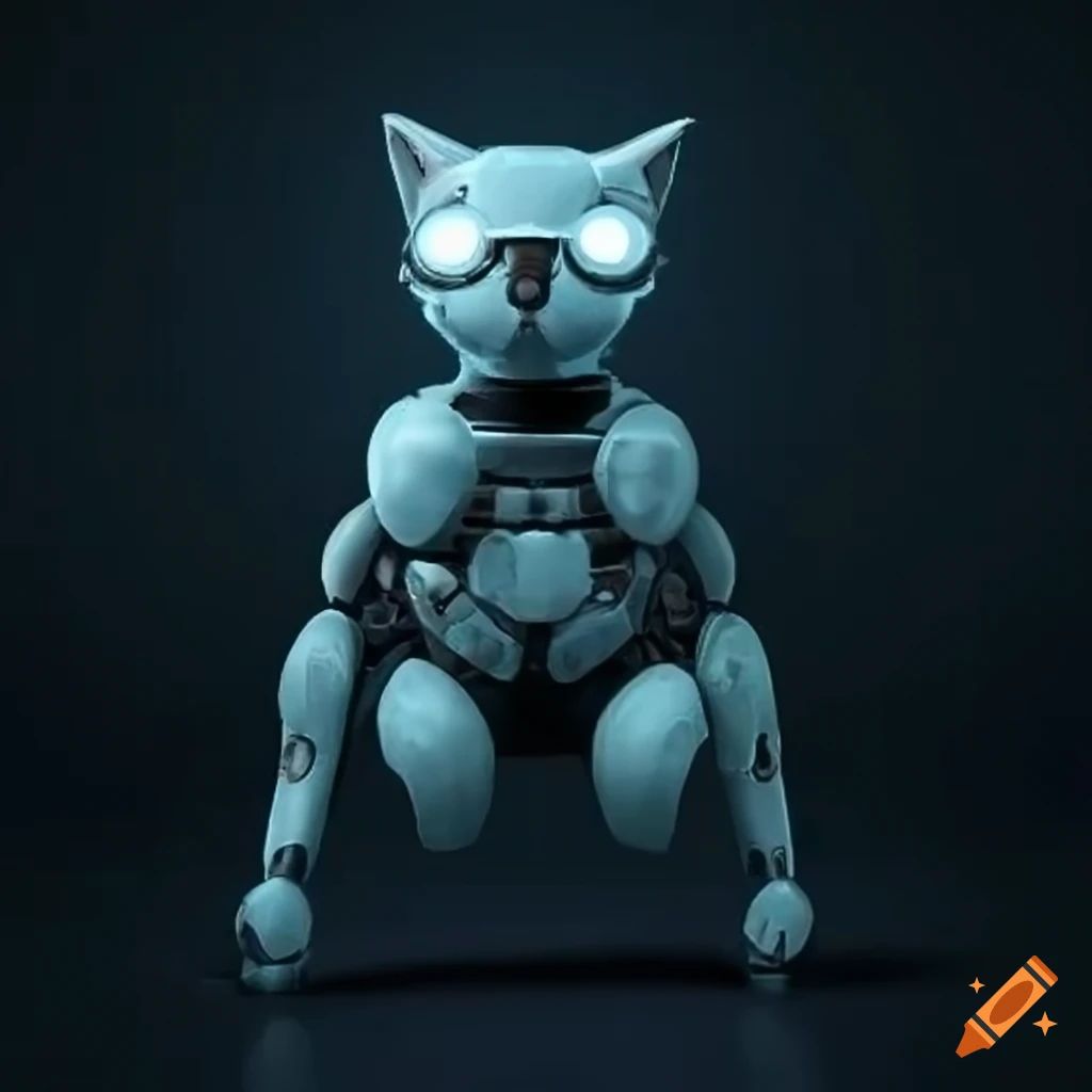 Sci-fi cat robot on Craiyon