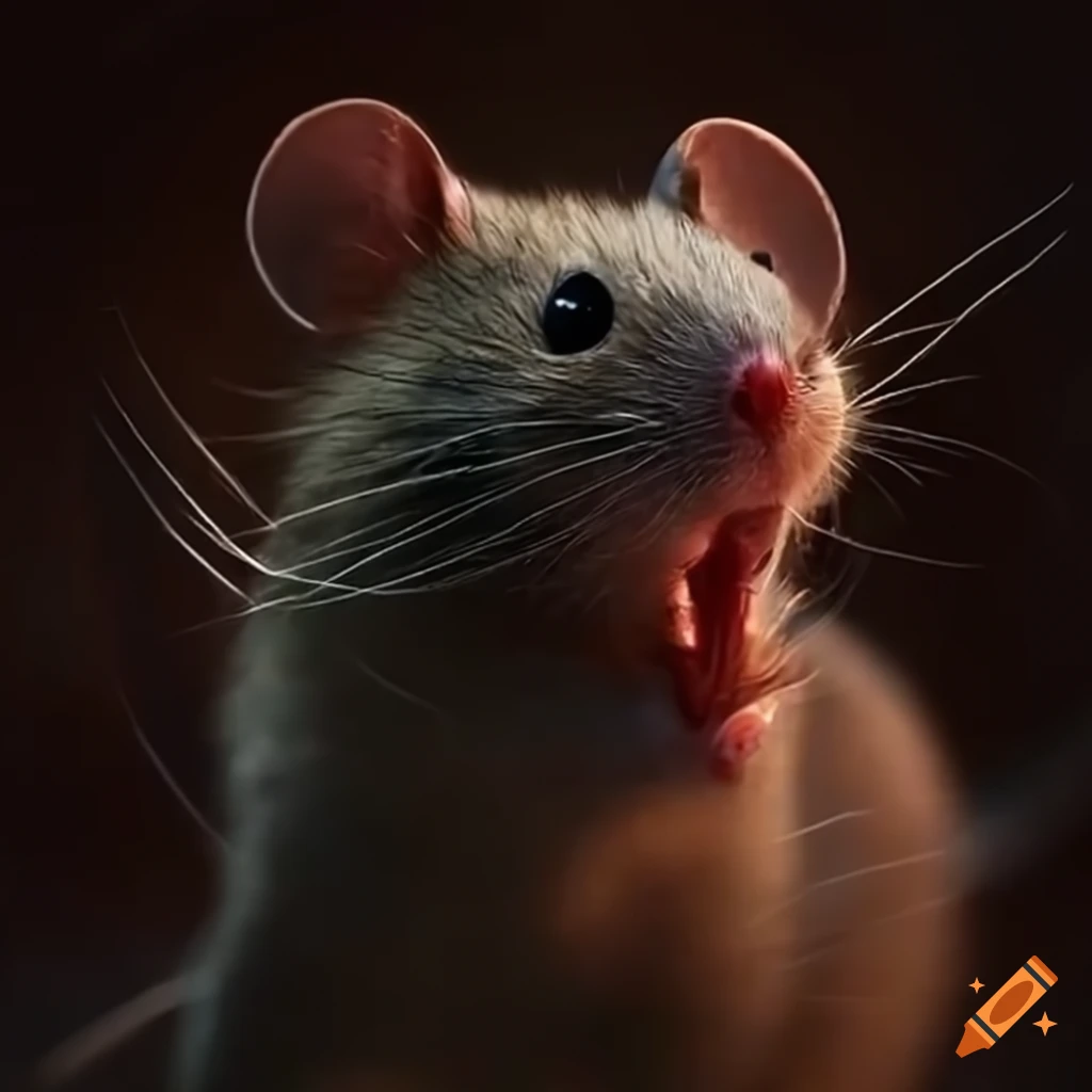 Horde of mice and rats fleeing in every direction on Craiyon