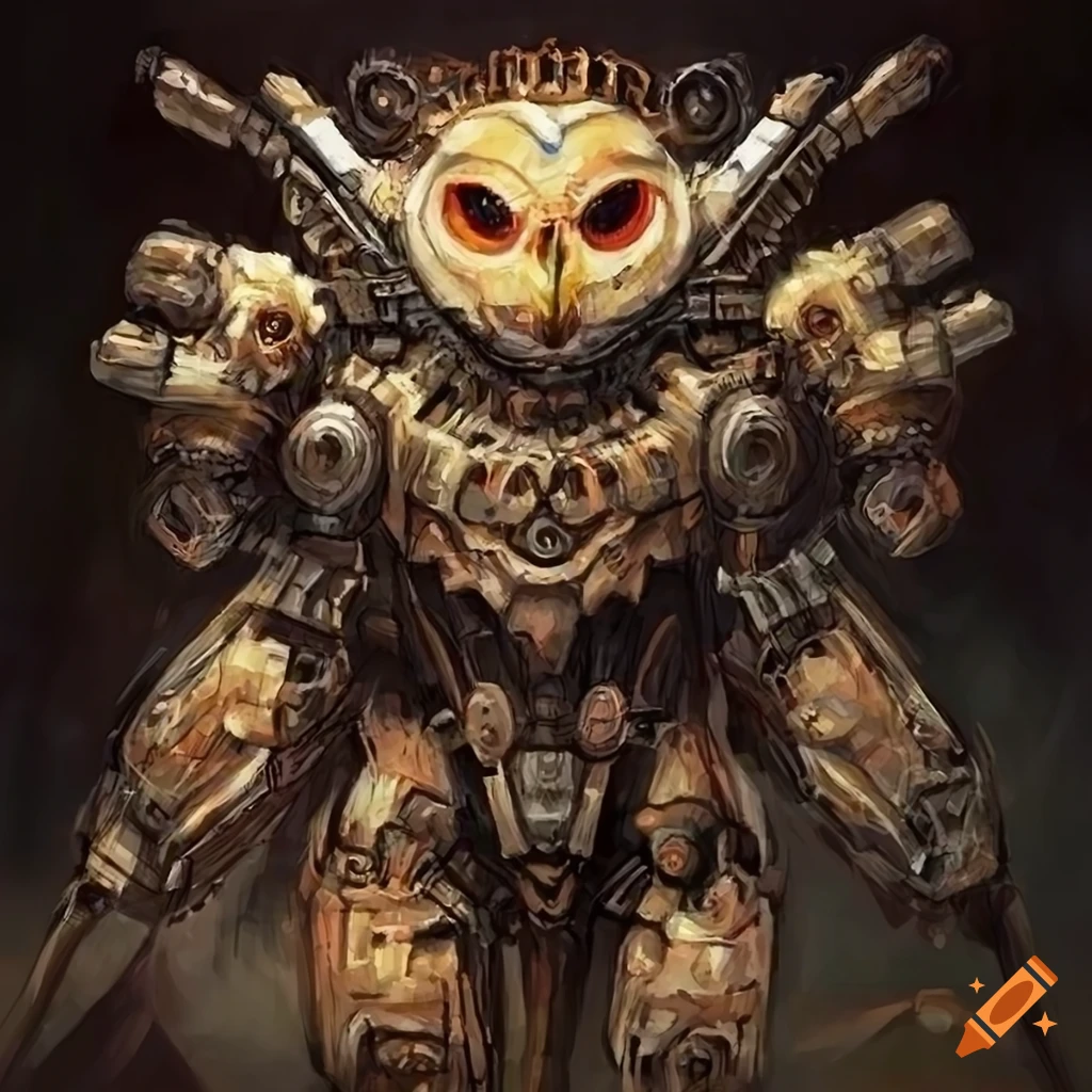 Intricate mechanical mecha artwork by james gurney on Craiyon
