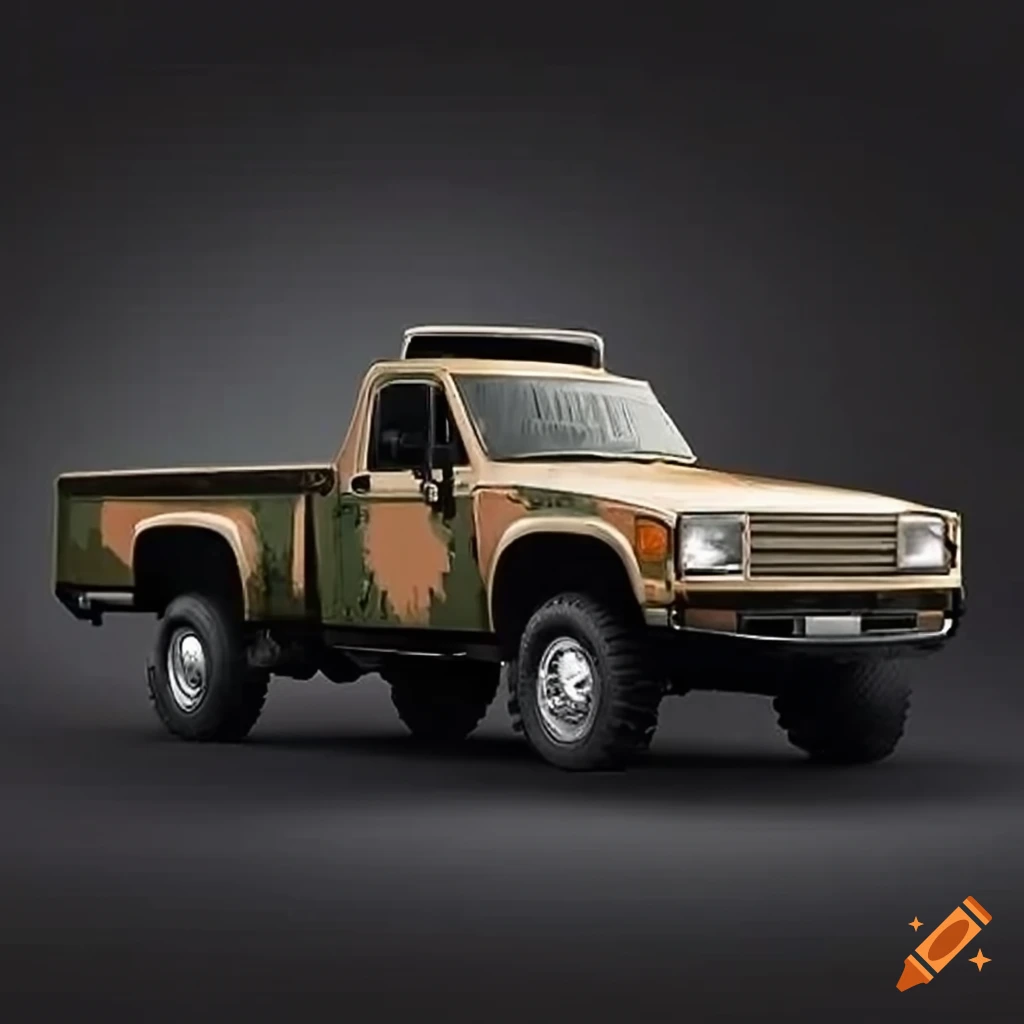 Robust military pick-up truck designed for extreme weather conditions ...