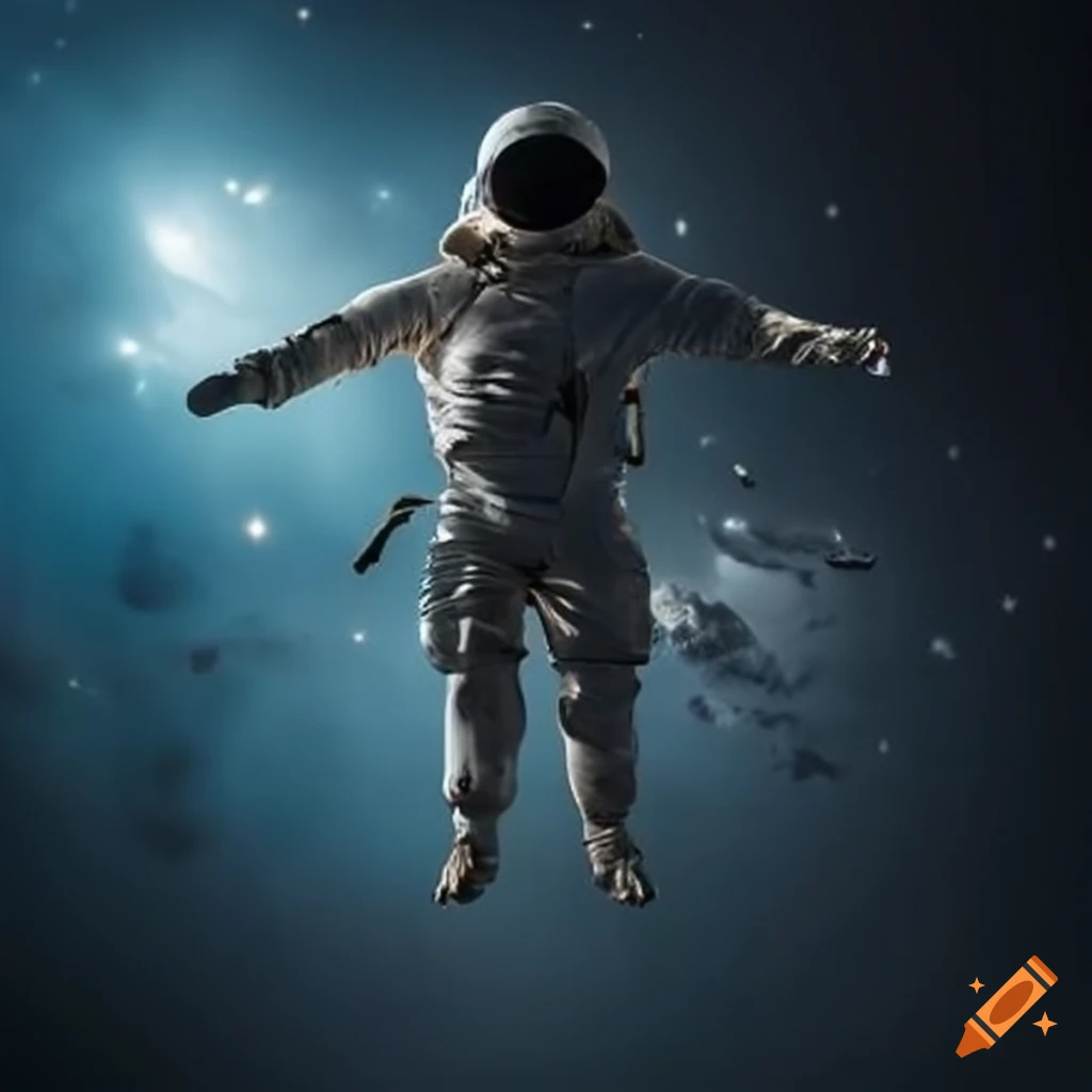 Large bone floating in space on Craiyon