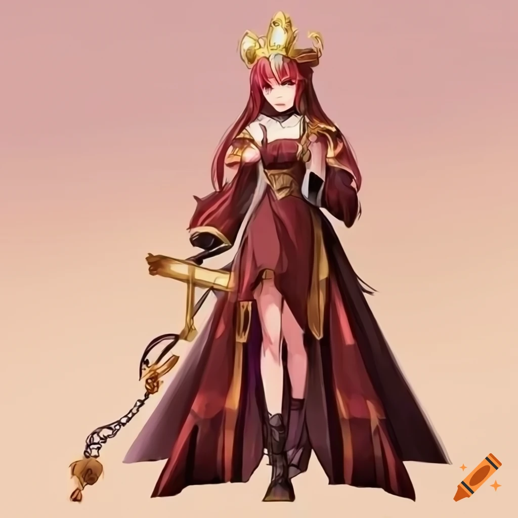 Anime style female saint martin of tours in full view on Craiyon