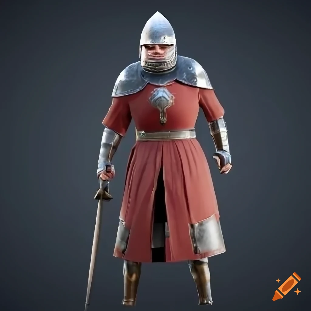 Mordhau character in action on Craiyon