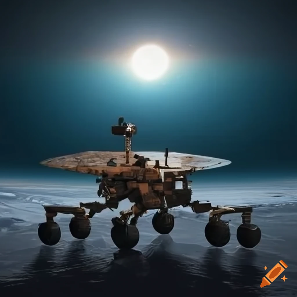 Europa space rover on Craiyon