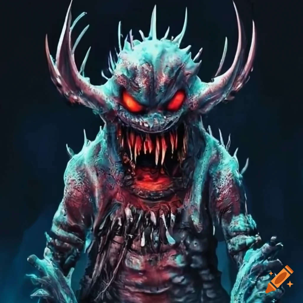 Metal monster on Craiyon