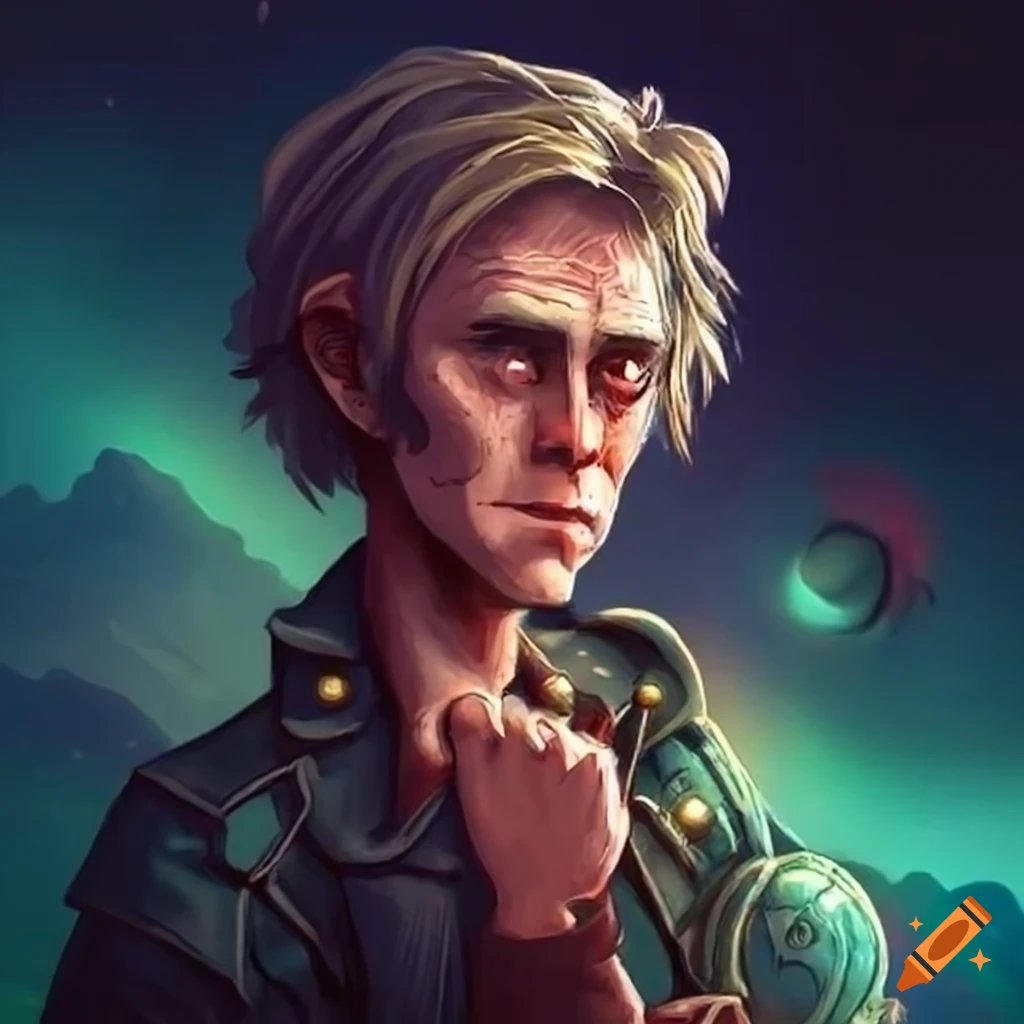 Billy pilgrim time traveler in science fantasy style on Craiyon