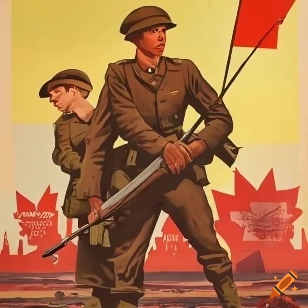 Ww2 canadian propaganda poster with the text 'do it for canada' on Craiyon