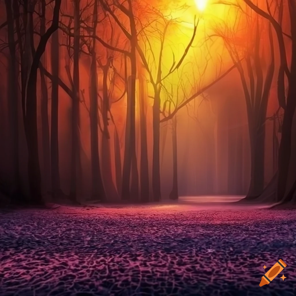 Beautiful lighting pattern in nature for an elegant desktop wallpaper on Craiyon