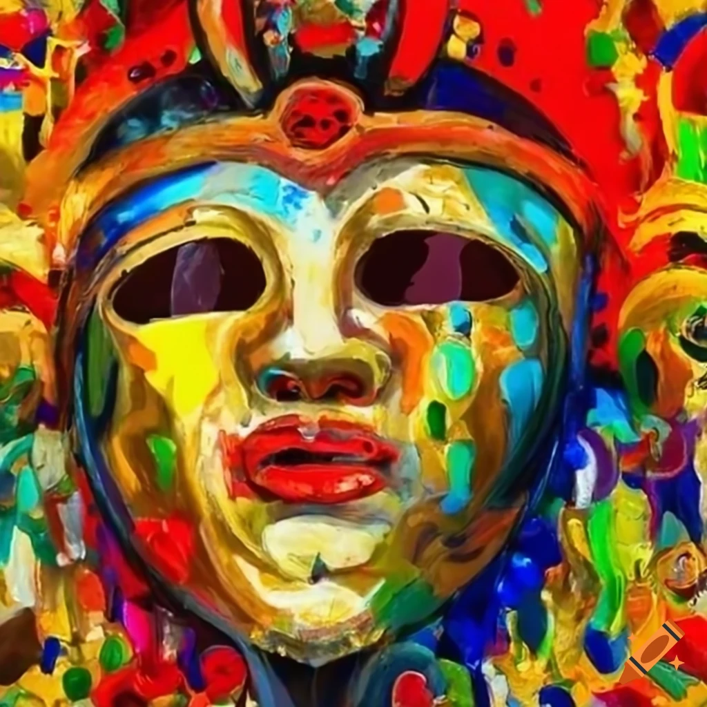 Ancient mask on Craiyon