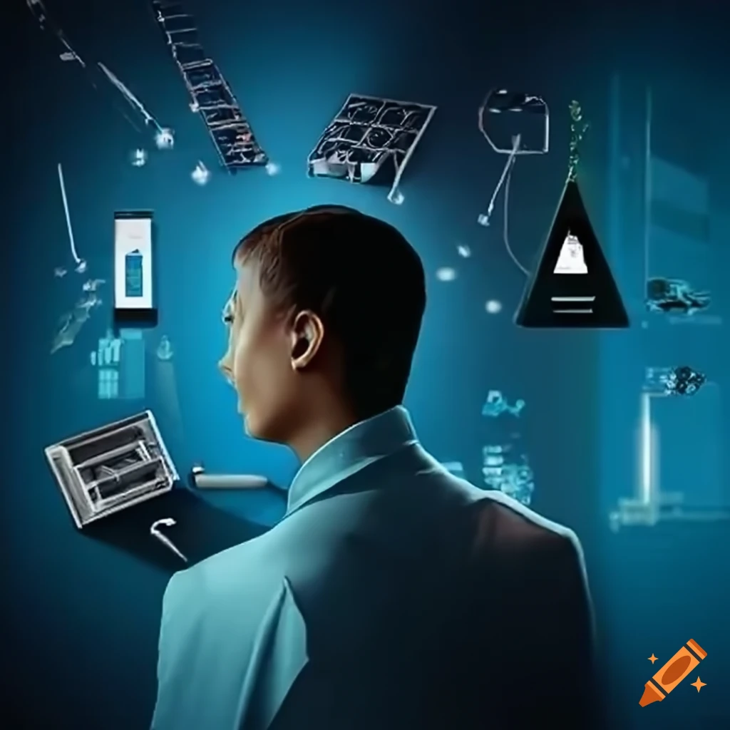 Business simulation on Craiyon