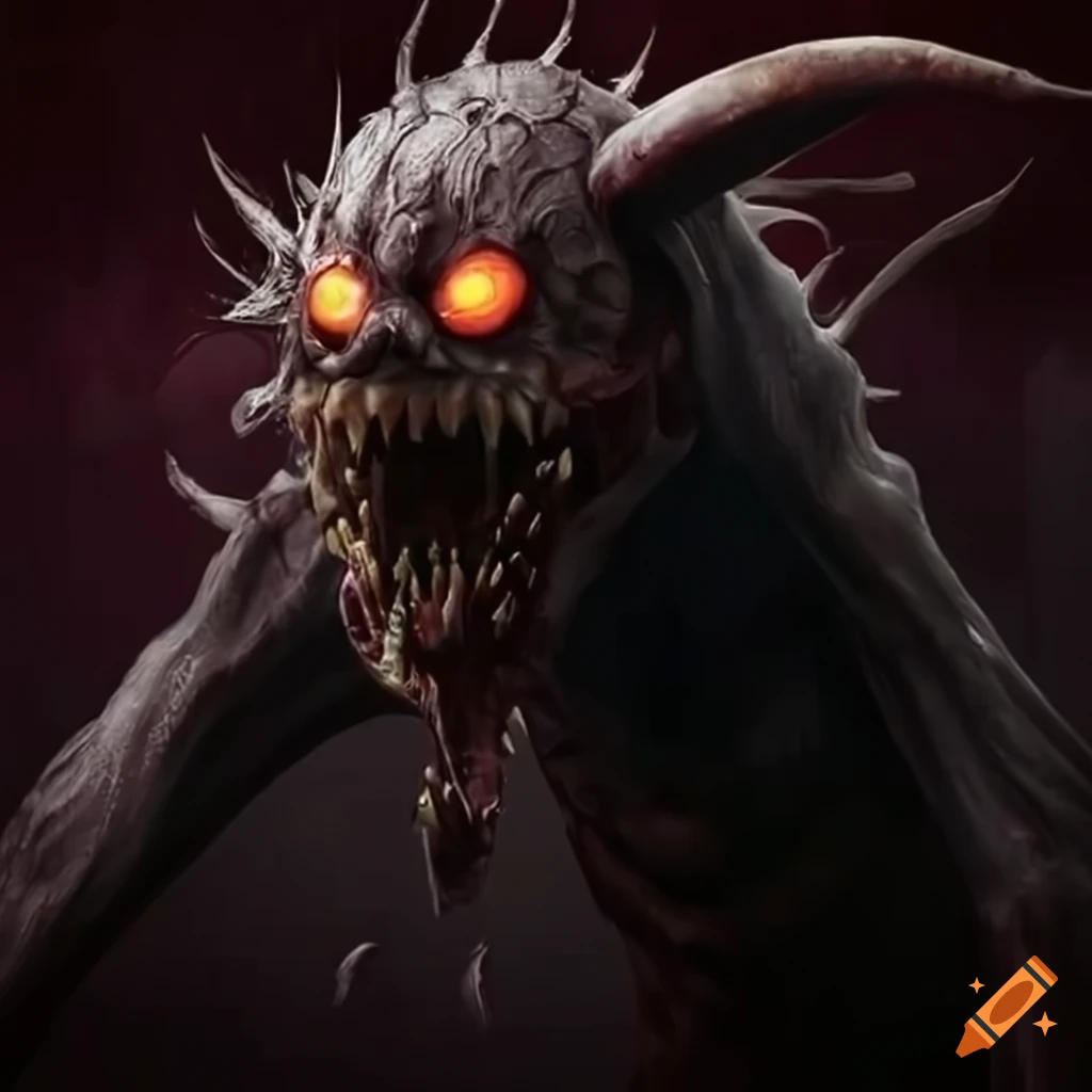 Nightmare monster on Craiyon