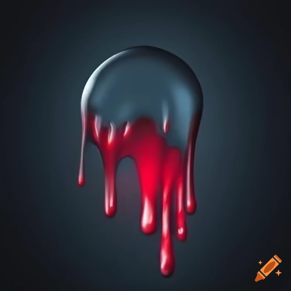 Ruby logo with dripping oil spread on Craiyon