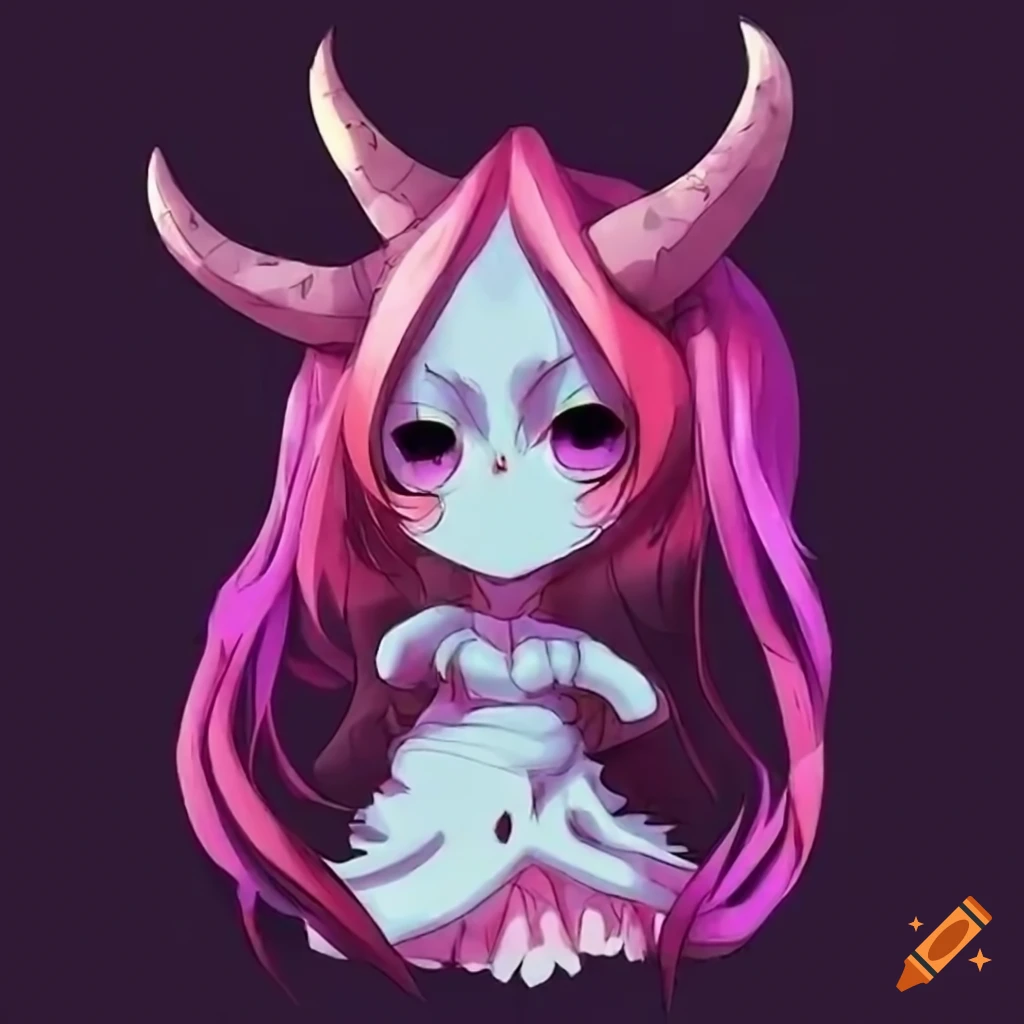 Horned ghost anime character on Craiyon