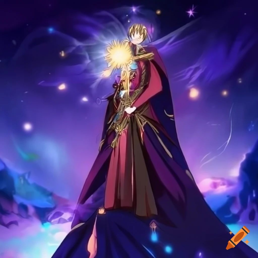 Saint martin of tours with celestial aura and divine protection in ...