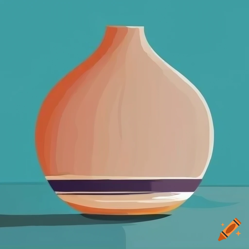 Minimalistic drawing of an essential oil diffuser with bold lines on ...