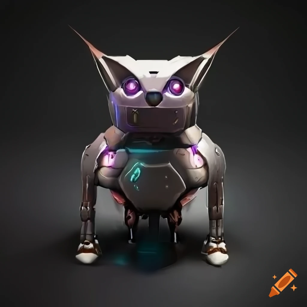 Sci-fi cat robot on Craiyon