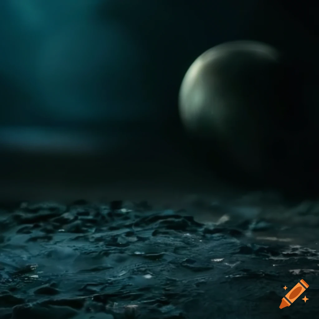 Alien landscape on Craiyon