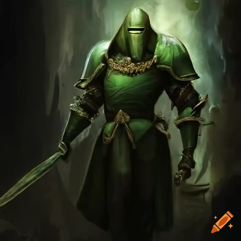 Green knight on Craiyon