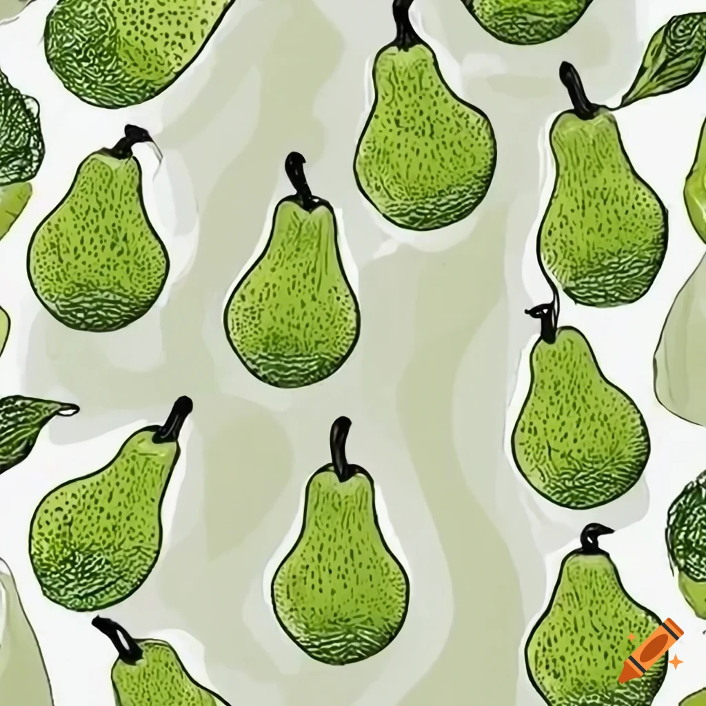 Pattern wallpaper with pears design on Craiyon