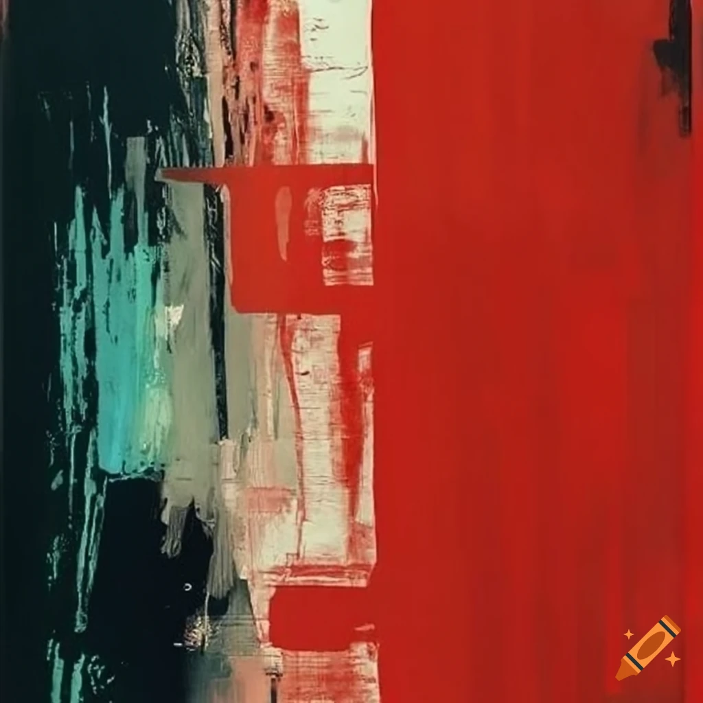 Poster red by robert rauschenberg on Craiyon