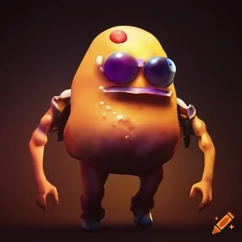 High resolution 8k image featuring potato gamers on Craiyon