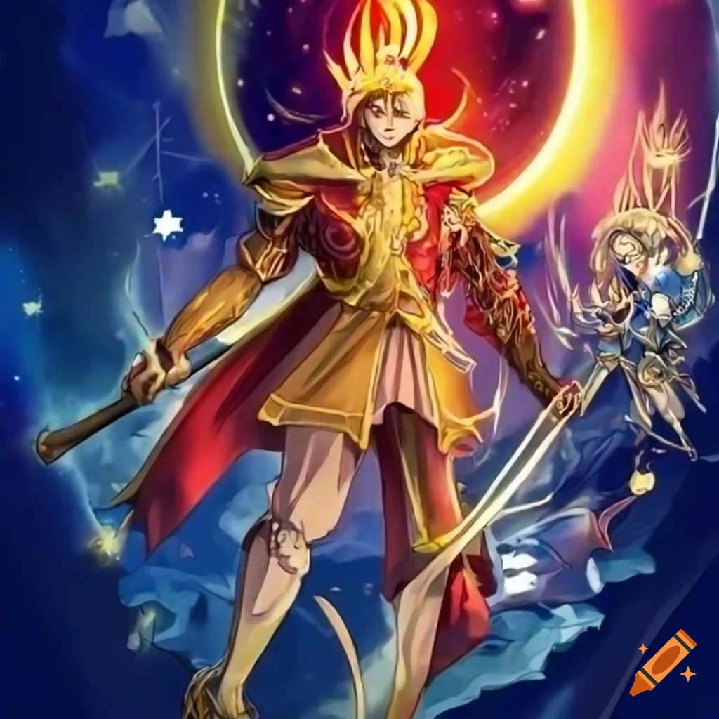 Saint martin of tours with celestial aura and divine protection in ...