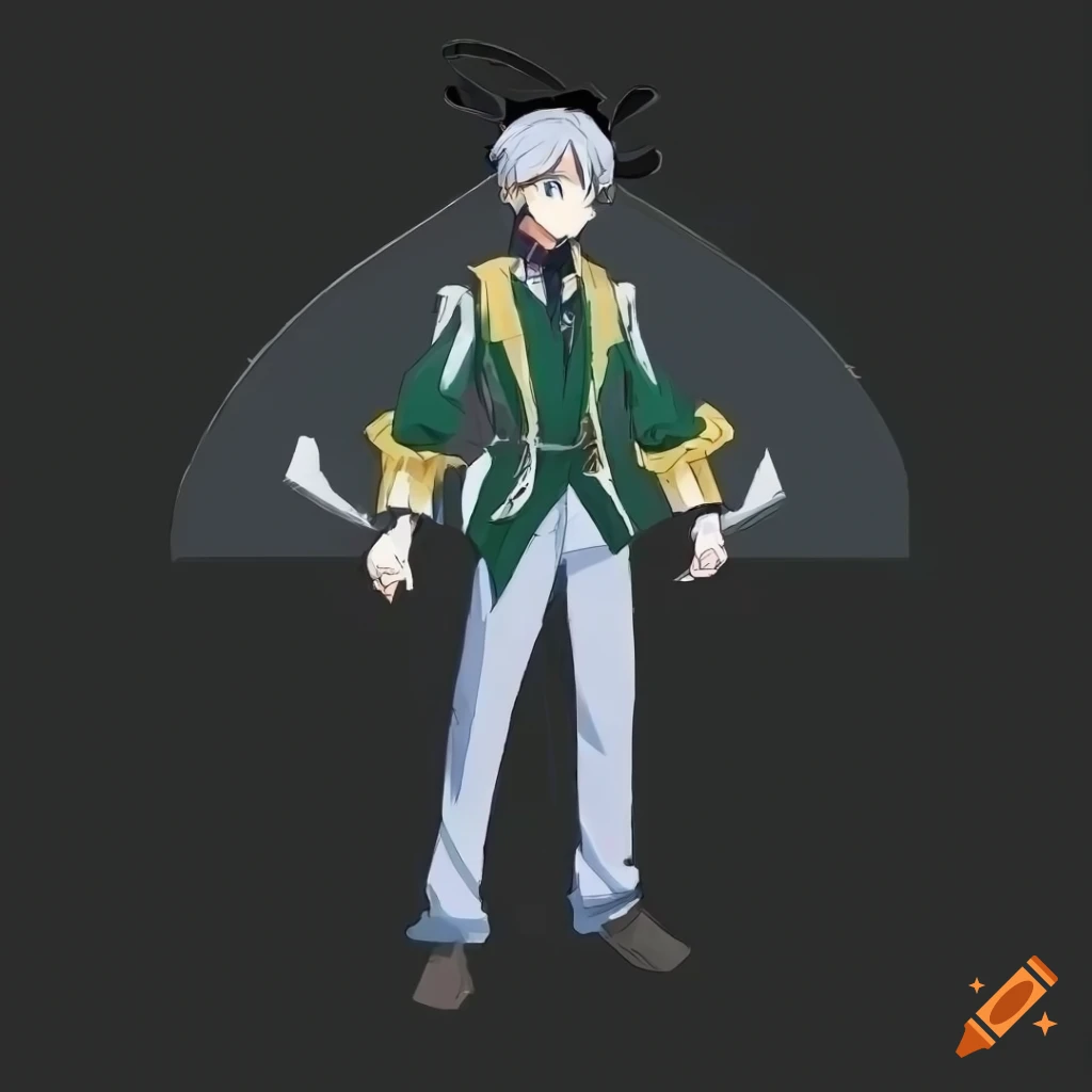 Intricate anime character design with sharp focus in full body concept ...